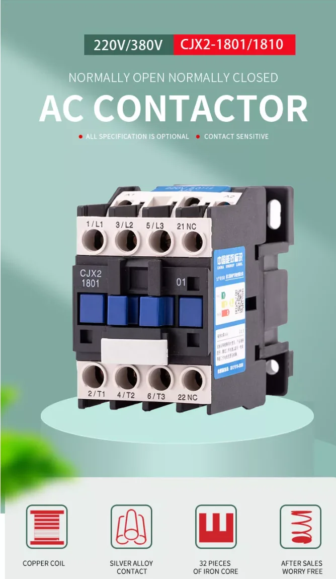 Normally Closed 18 Amp 3 Phase + 1no/nc Modular Silver Contact Contactor Ac - Buy Lc1d09 ...