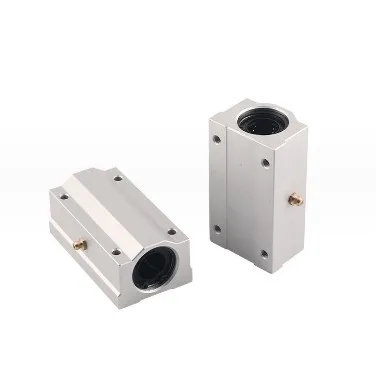 Cnc Aluminium Round Linear Guide Rail Slide Pillow Block Ball Bearings ...