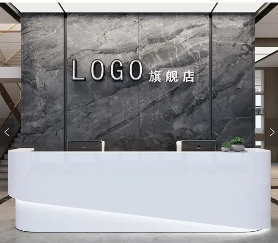 Small Reception Desk French Style - Aiweiluo Office Furniture