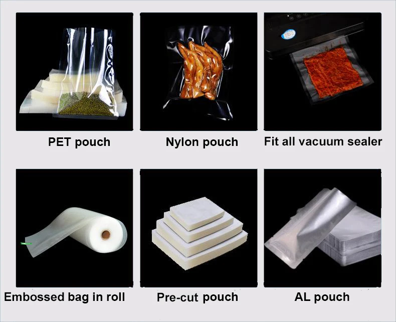 Stock Clear Nylon Pa Pe Laminated Plastic Vacuum Bags Food Storage ...