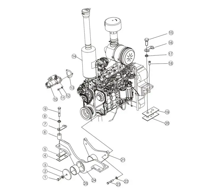 Shantui SD16 Engine Assembly SC9DK 114J-01A-01000