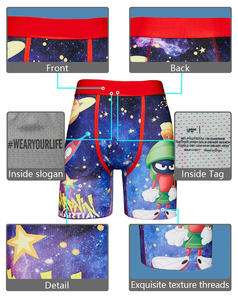 Runtz PSD Underwear Men Boxer Briefs - Fast Dry & Comfort