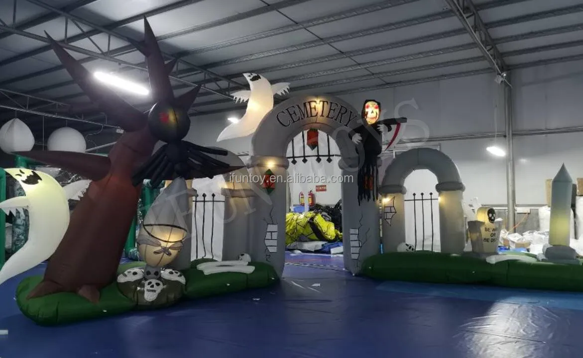Spooktacular Halloween Inflatable Cemetery - Perfect for Parties