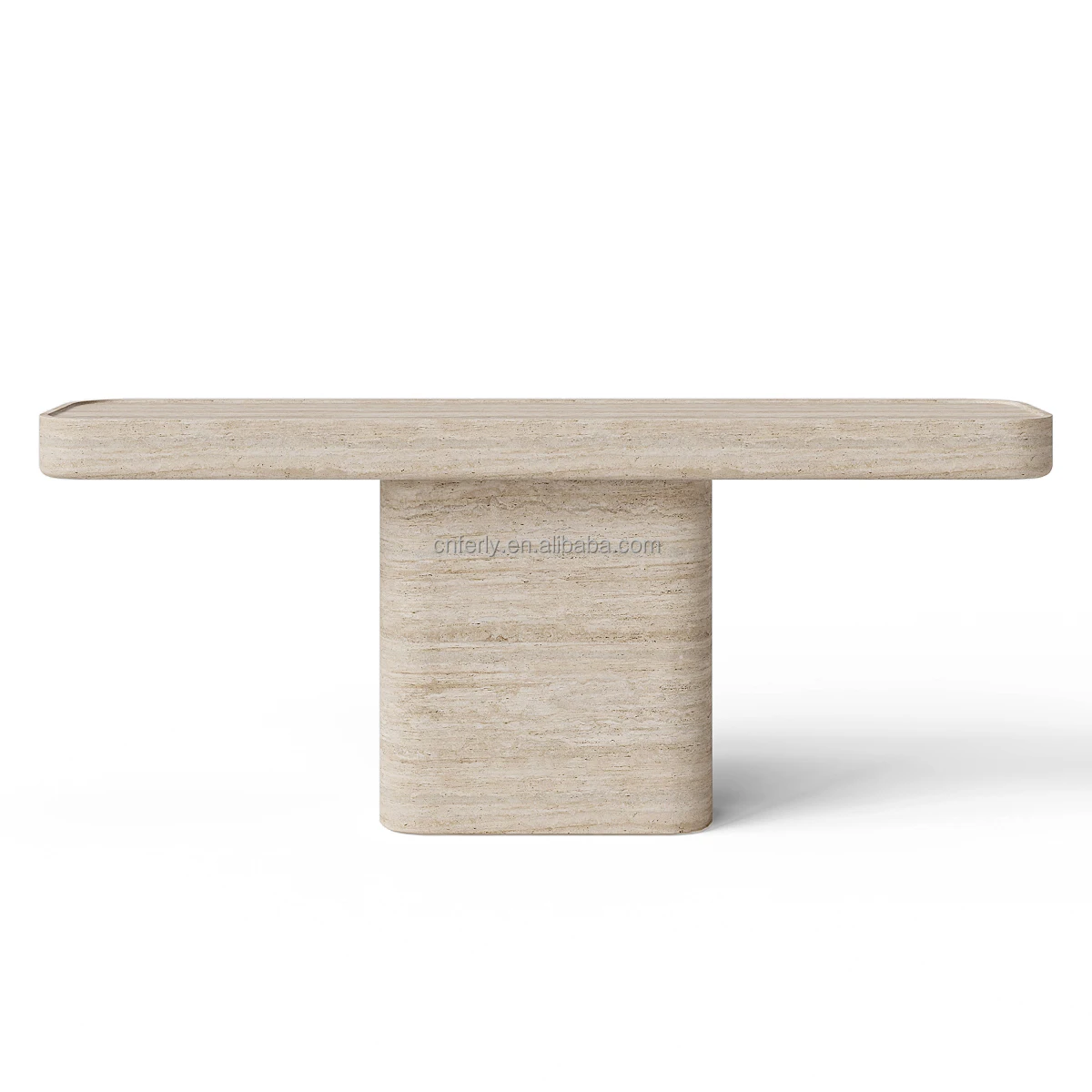 Premium Travertine Stone Console Table for Commercial Retail Fitouts ...