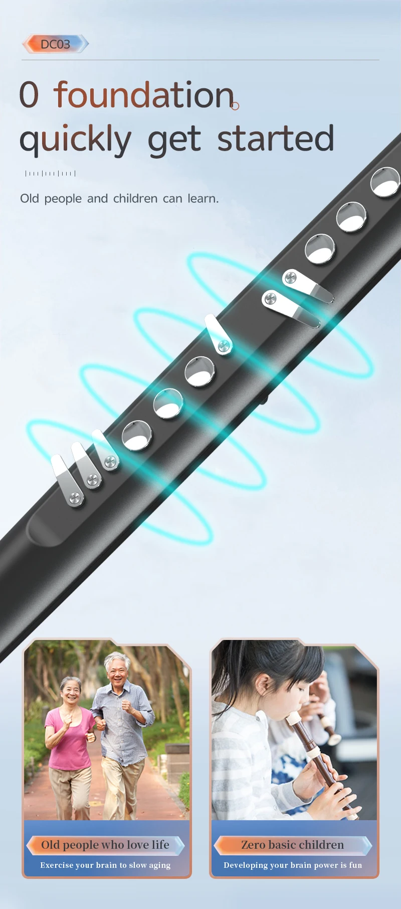 Elderly People Enjoying Electronic Wind Instruments