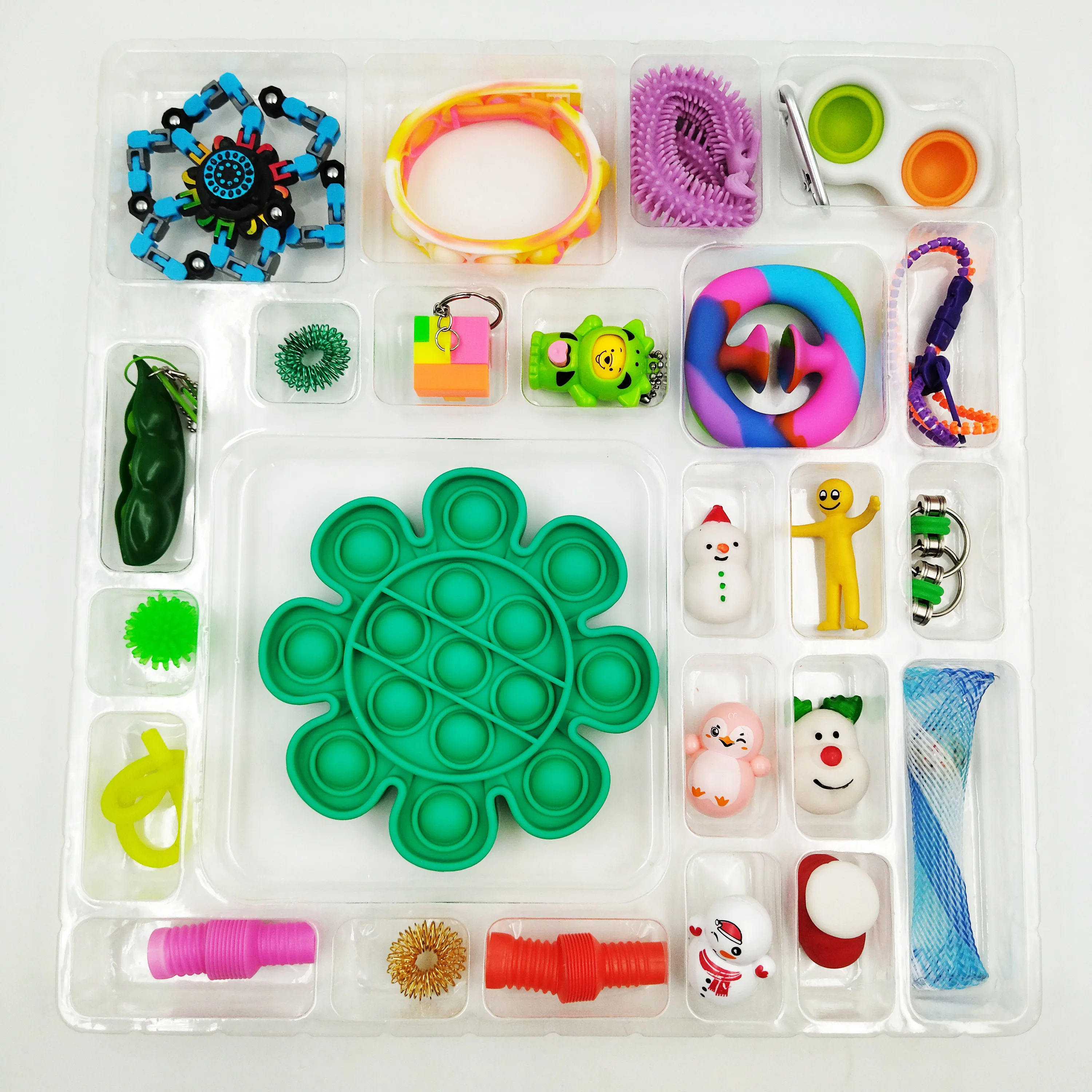 Custom Fidget Toy Pack Fidget Toys Set Push Christmas Advent Calendar ...
