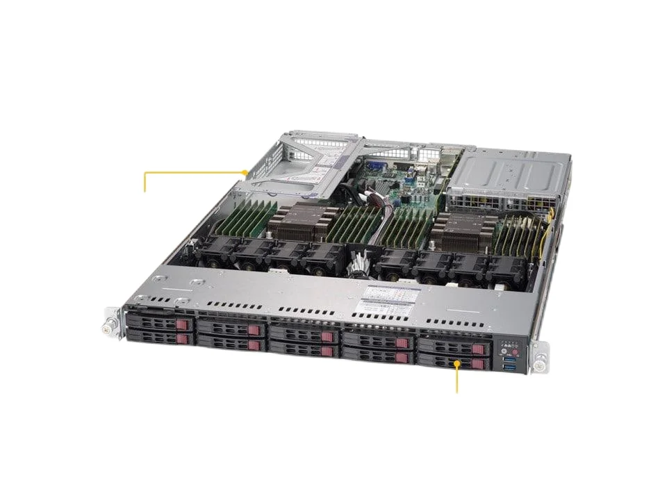 For SuperServer 1029U-E1CRT 1U Rackmount Dual Socket P (LGA 3647) up to 28 Cores Rack Server ...