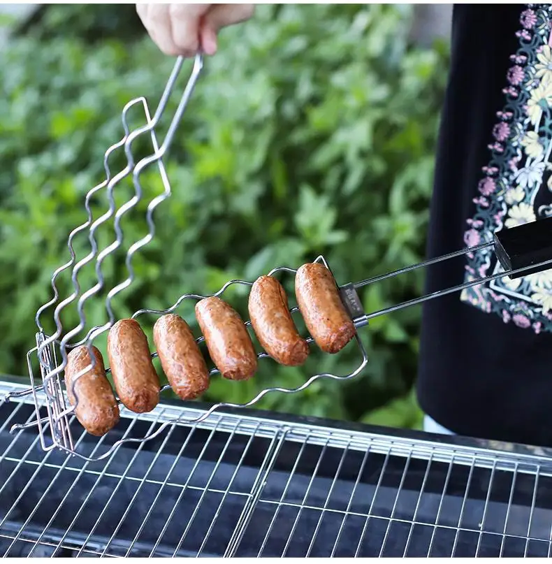 Outdoor Camping BBQ Tools - Stainless Steel Barbecue Net