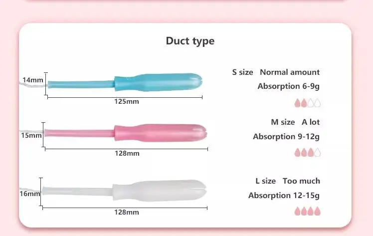 New Arrival High Absorbent Cotton Tampon Organic Applicator Tampon ...