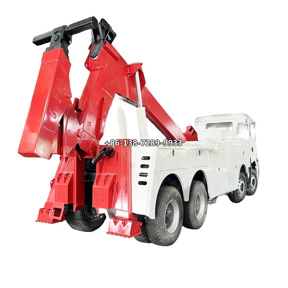 Shacman Heavy Duty Sliding Rotator Tow Truck Wrecker Mounted 25ton ...