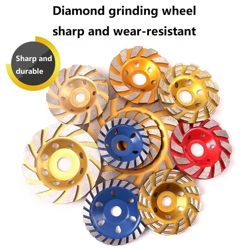 100mm Diamond Double Transverse Groove Segment Grinding Disc Cup Wheel ...