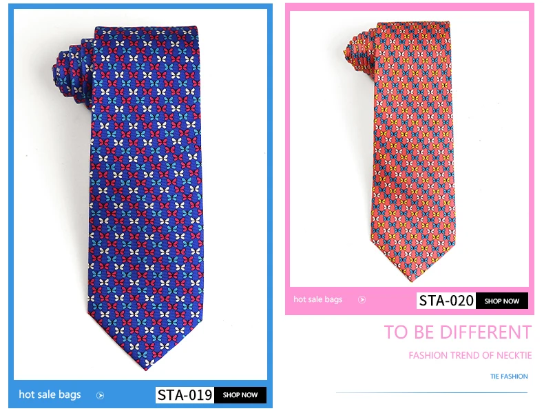 Customizable 100% Silk Mens Designer Ties - Animal Pattern & Polka Dot ODM