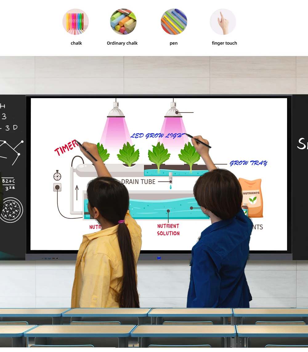 All-in-one Blackboard Chalk Writing Multimedia Playback Teaching Smart ...