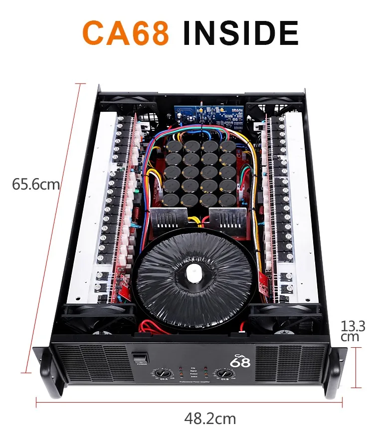 CA68 Power Amplifier CA68 2000w Amplifier Professional High Power CA68 Amplifier CA68/CA100 ...