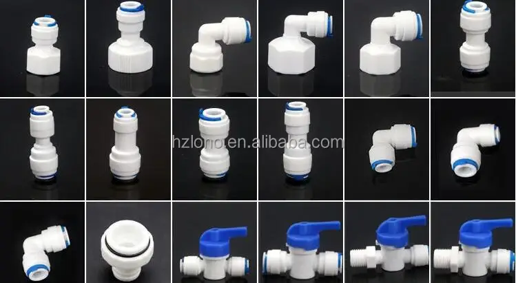 1/4 Inch Plastic Pipe Connector Quick Fitting Tube Connector Low ...