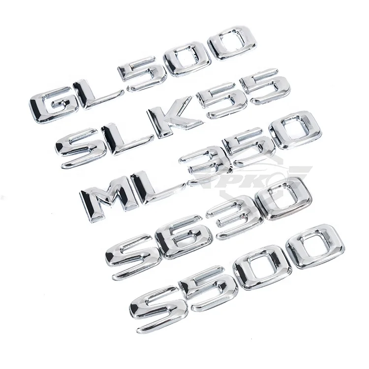 3d Abs Car Emblems Rear Trunk Chrome Letters For Mercedes Benz Ml350 ...
