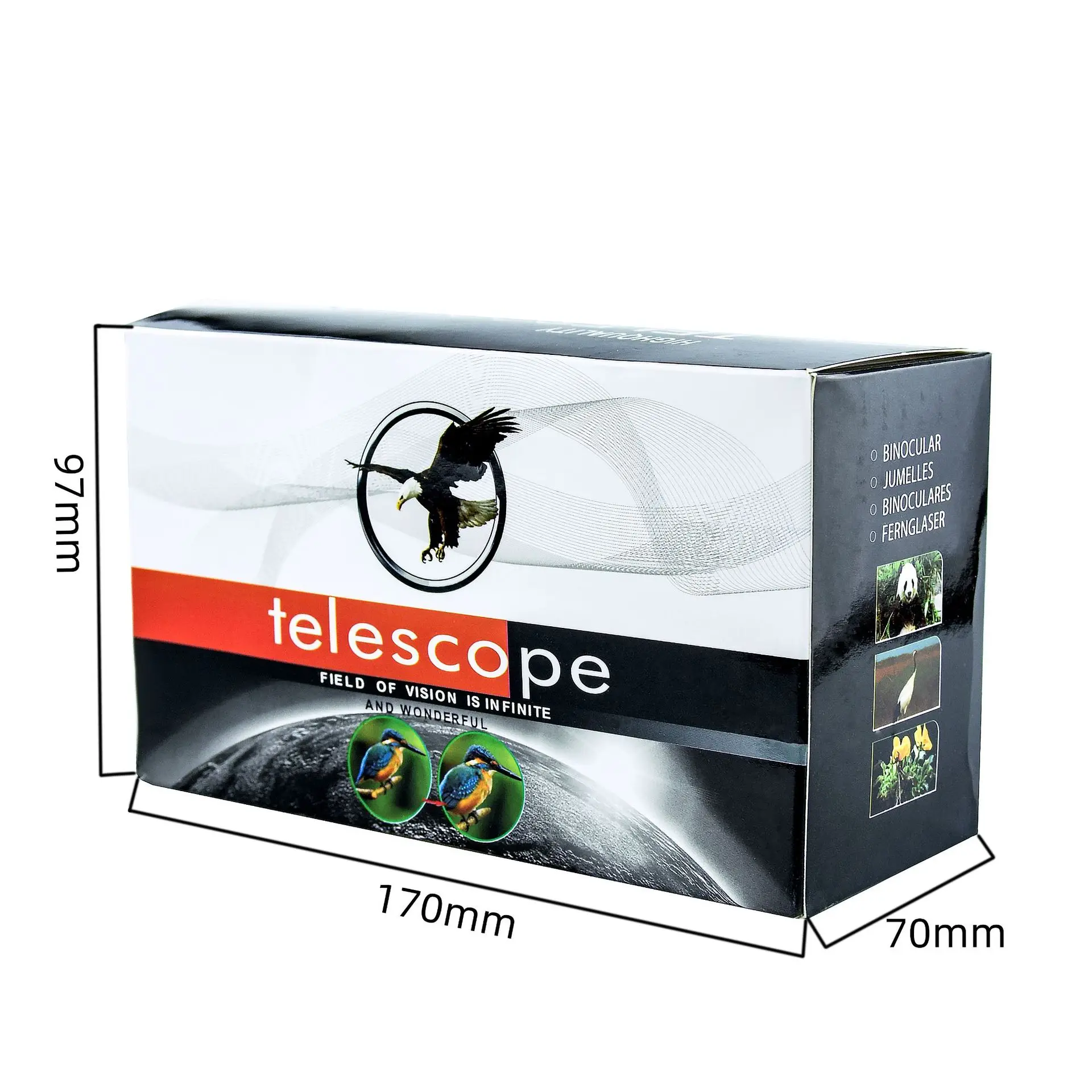 최고의 판매 제품 Larrex 7-17x30 10-30x30 10-100x30 10-300x30 줌 휴대용 망원경 단안 여행 ...