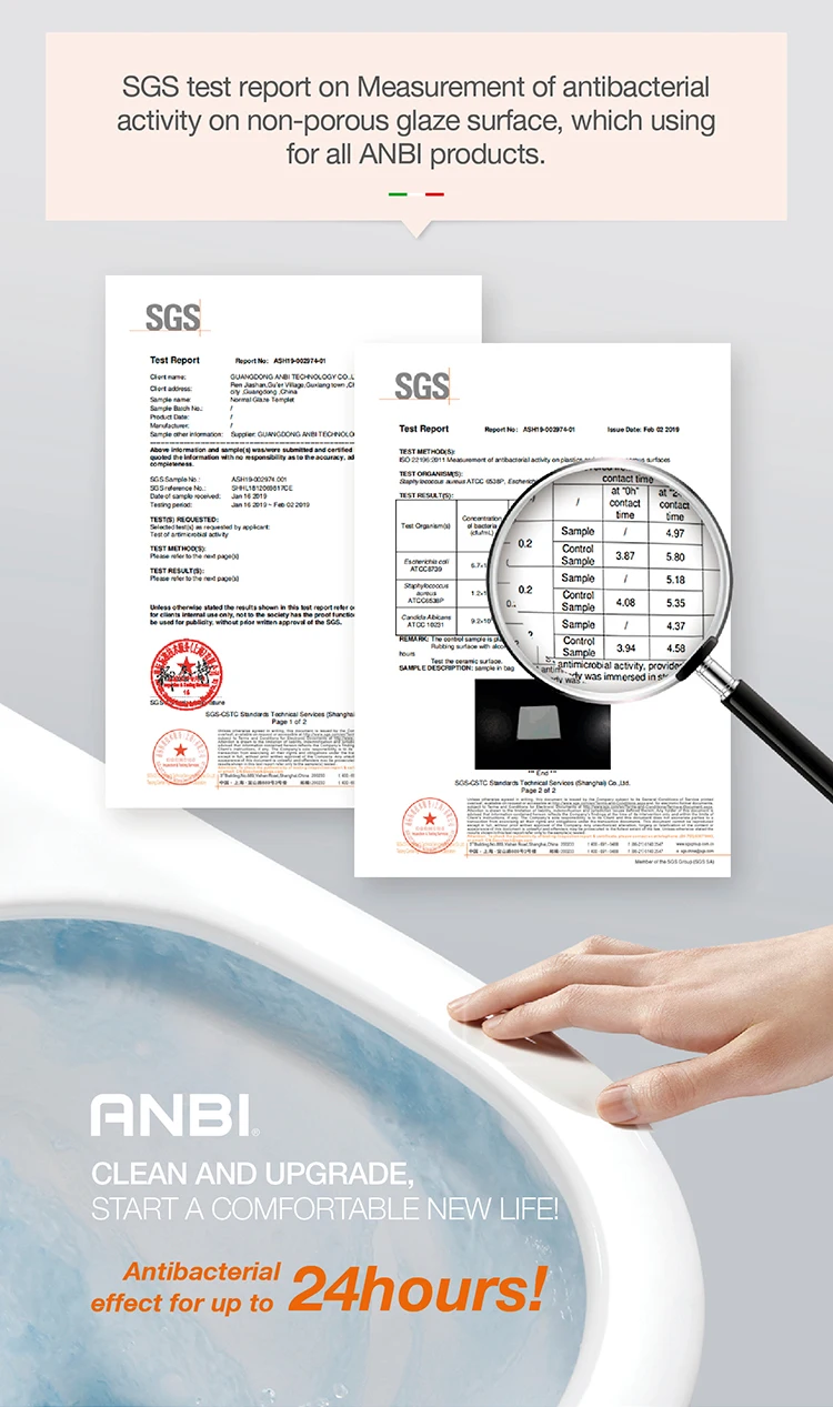 ANBI Rimless Wall Hung Toilet - Dual Flush, Easy Clean