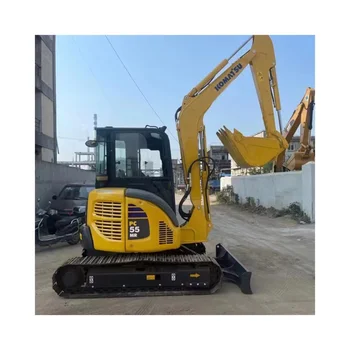 Japanese Original Excavators 5.5ton Mini Excavator Komatsu Pc55 Pc55mr Used Excavators With Epa ...