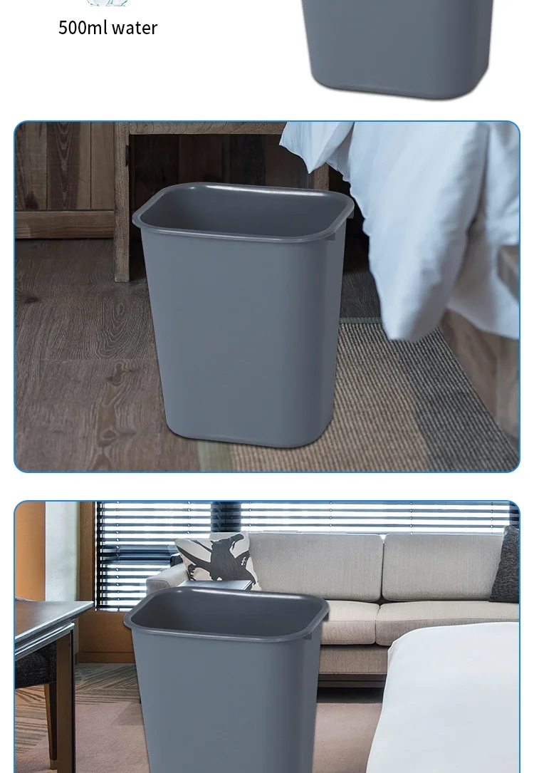 Discount 24l Plastic Waste Bins Indoor Trash Can Waste Bin Commerical ...