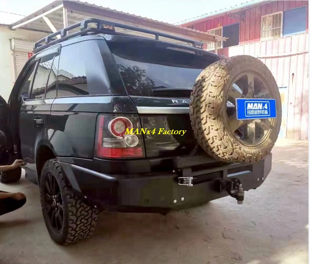 MANx4 Off-Road Steel Rear Bumper for Range Rover Sport (L320) - Durable ...