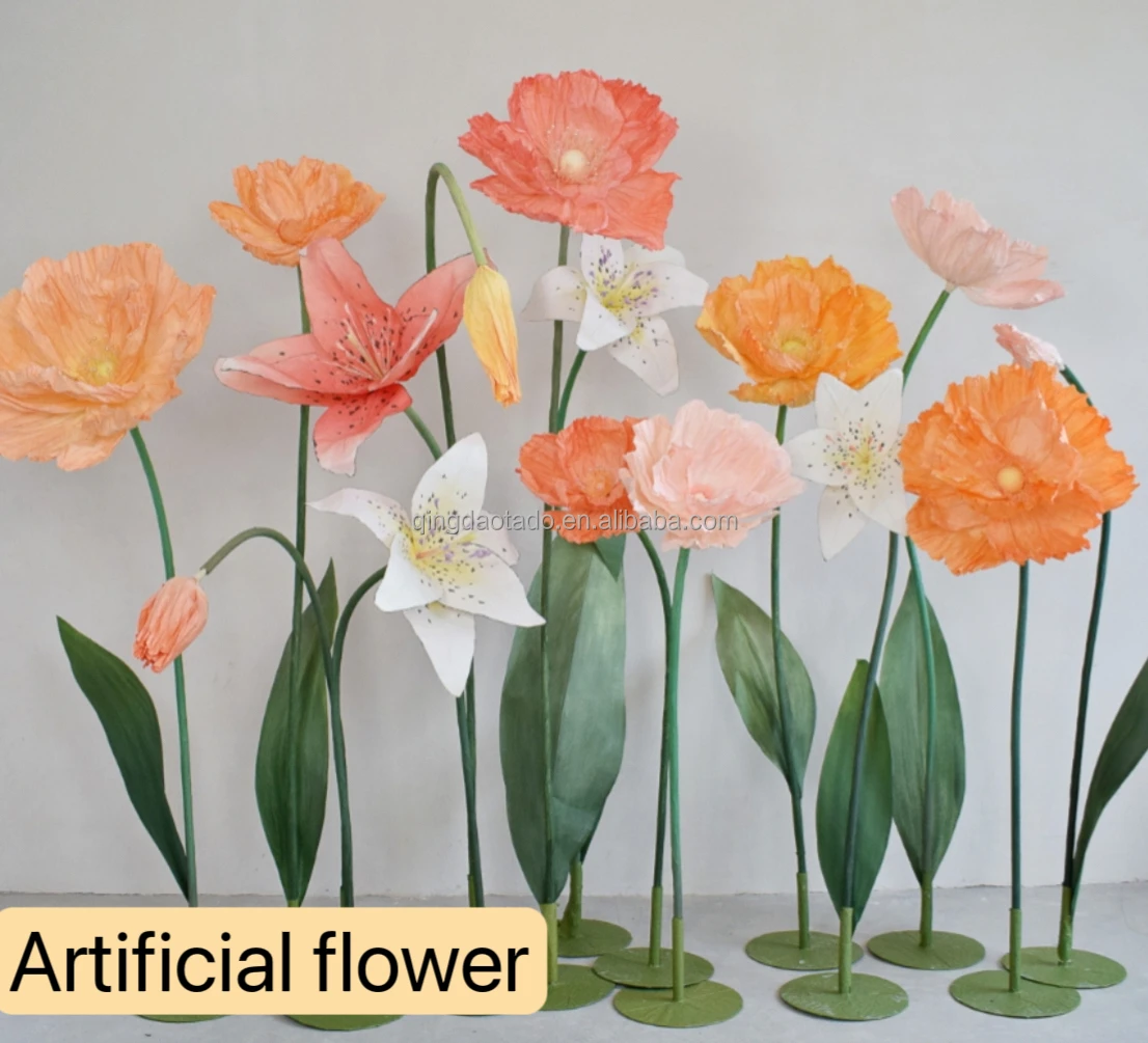 Artificial Flower Free-standing Customized Paper Giant Flower For ...