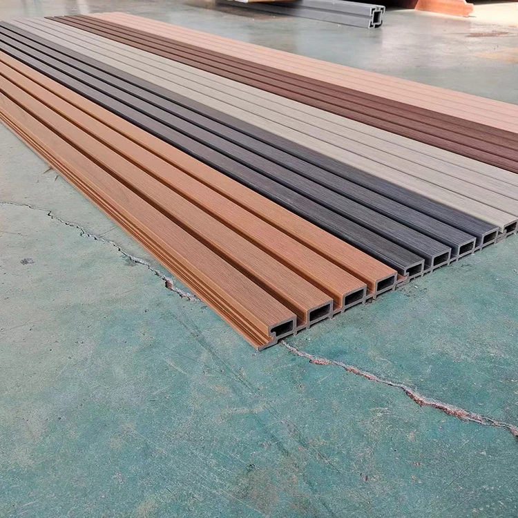 Customized Color WPC PE Wooden Wall Panels for Outdoor