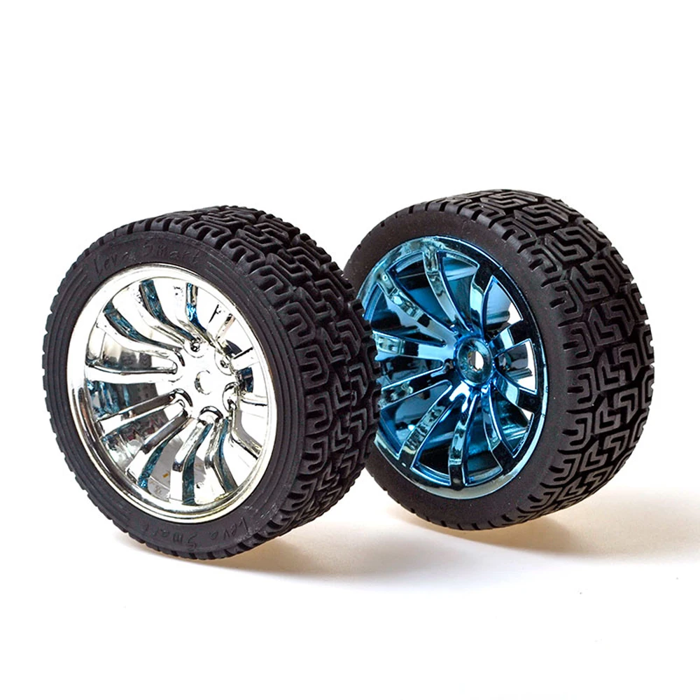 65mm Rubber Hub Hexagonal Hole Wheel Tire DIY Toy Model Accessory for ...