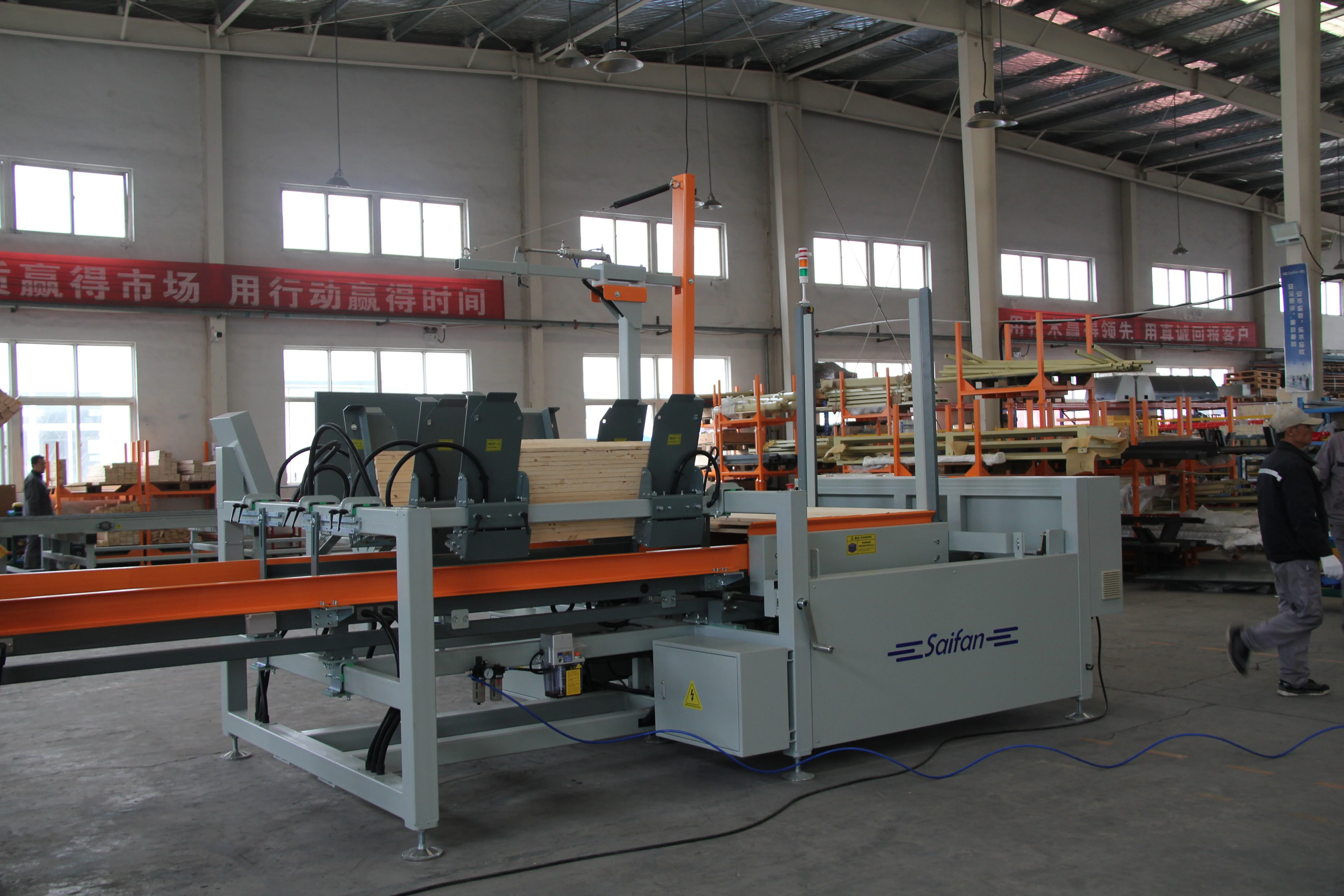 Hot Sale Hicas Sf8005+8010 Automatic Wood Timber Cutting Sorting And ...