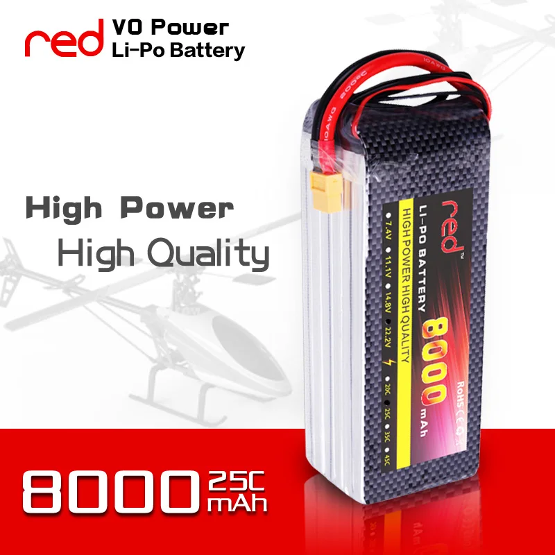 Electric RC Car Battery 35C 70C 8000mah 6000mah 10000mah 3S 4S 6S 12S ...