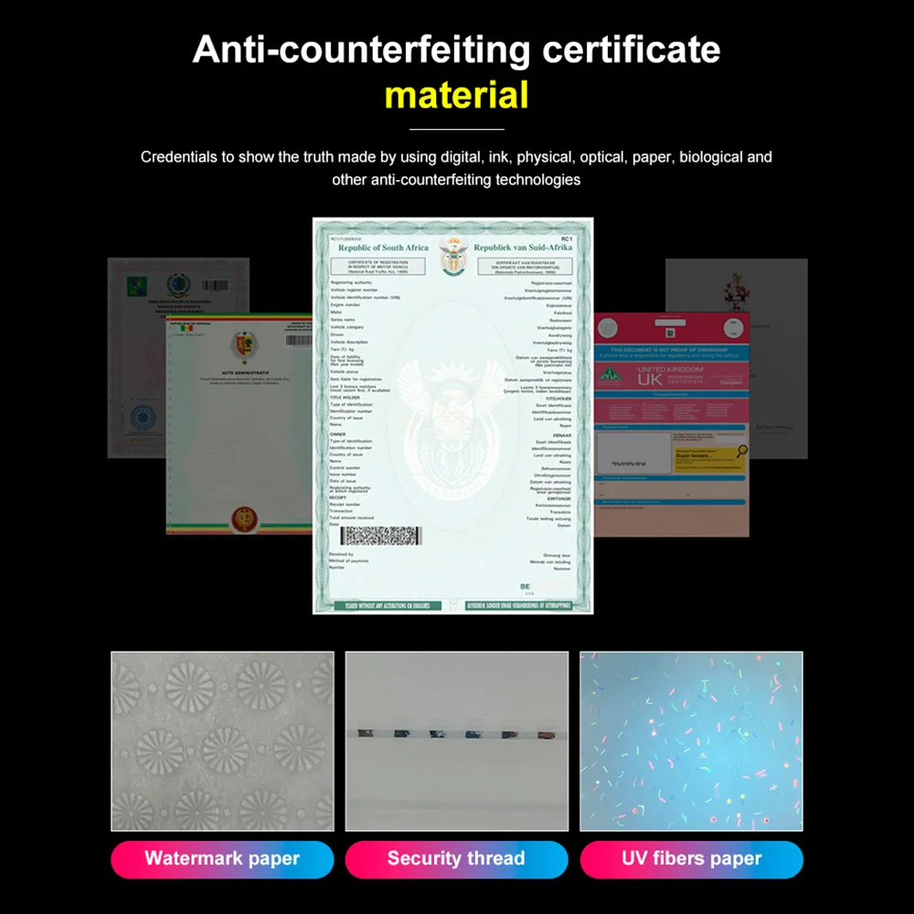 Alibaba.com: Custom Security Paper, A4 Hologram Hot Stamping, Anti 