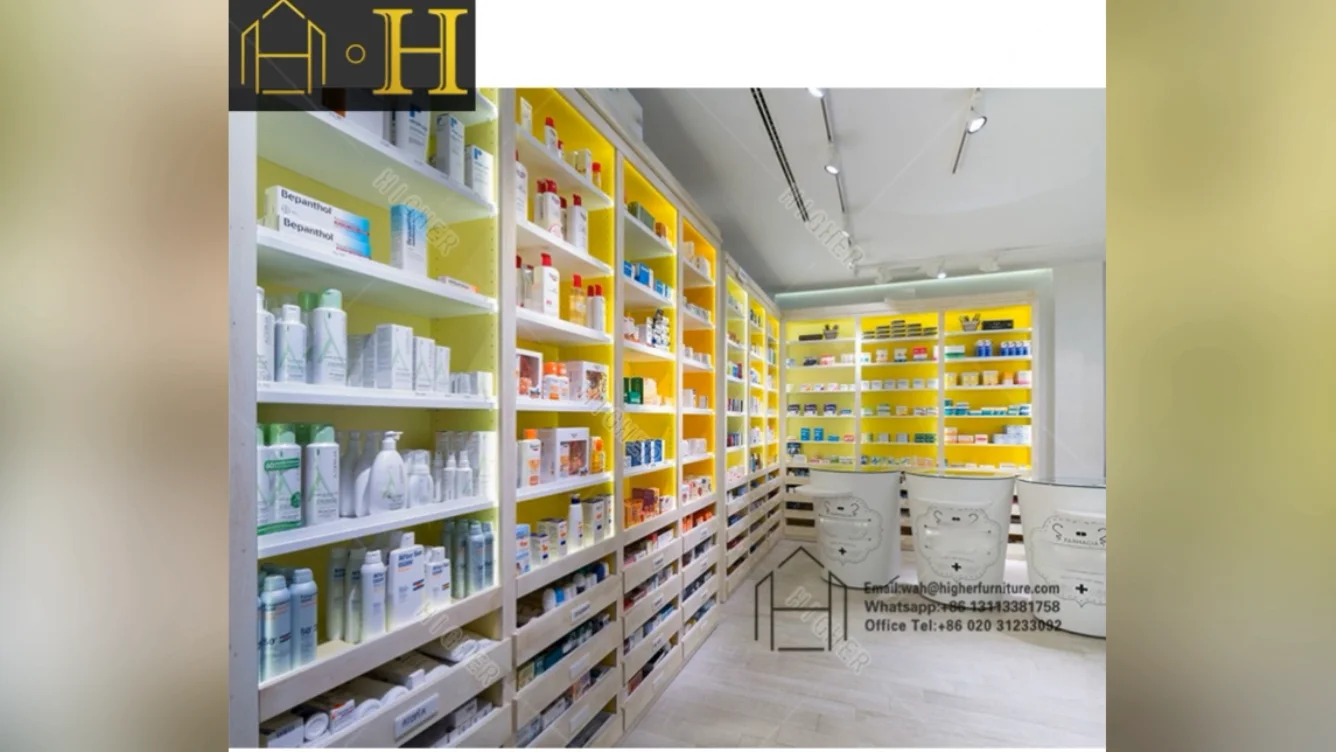 Modern Pharmacy Interior Decoration Creative Pharmacy Shop Display ...