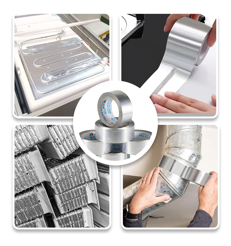 Waterproof Single-Sided Acrylic Adhesive CCK Liner Aluminum Foil Tape ...