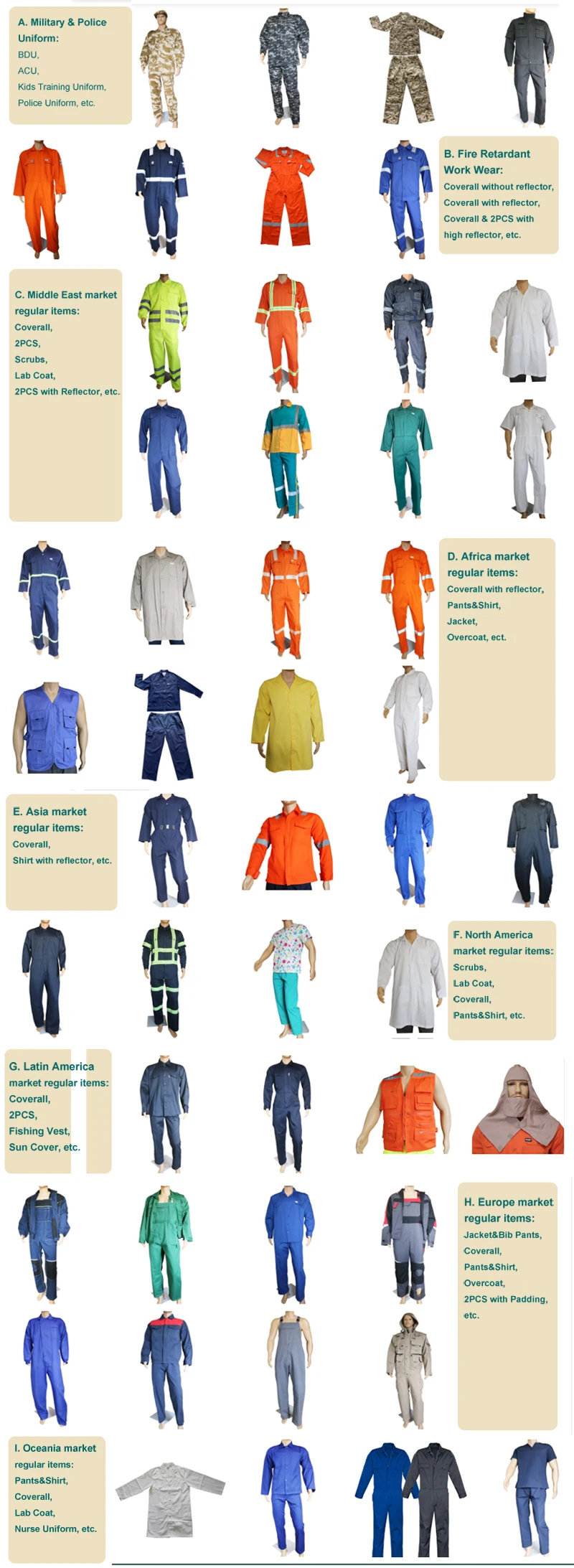 FLYTON Safety Protective Mens Construction Workwear Coveralls FT-NZ01 D