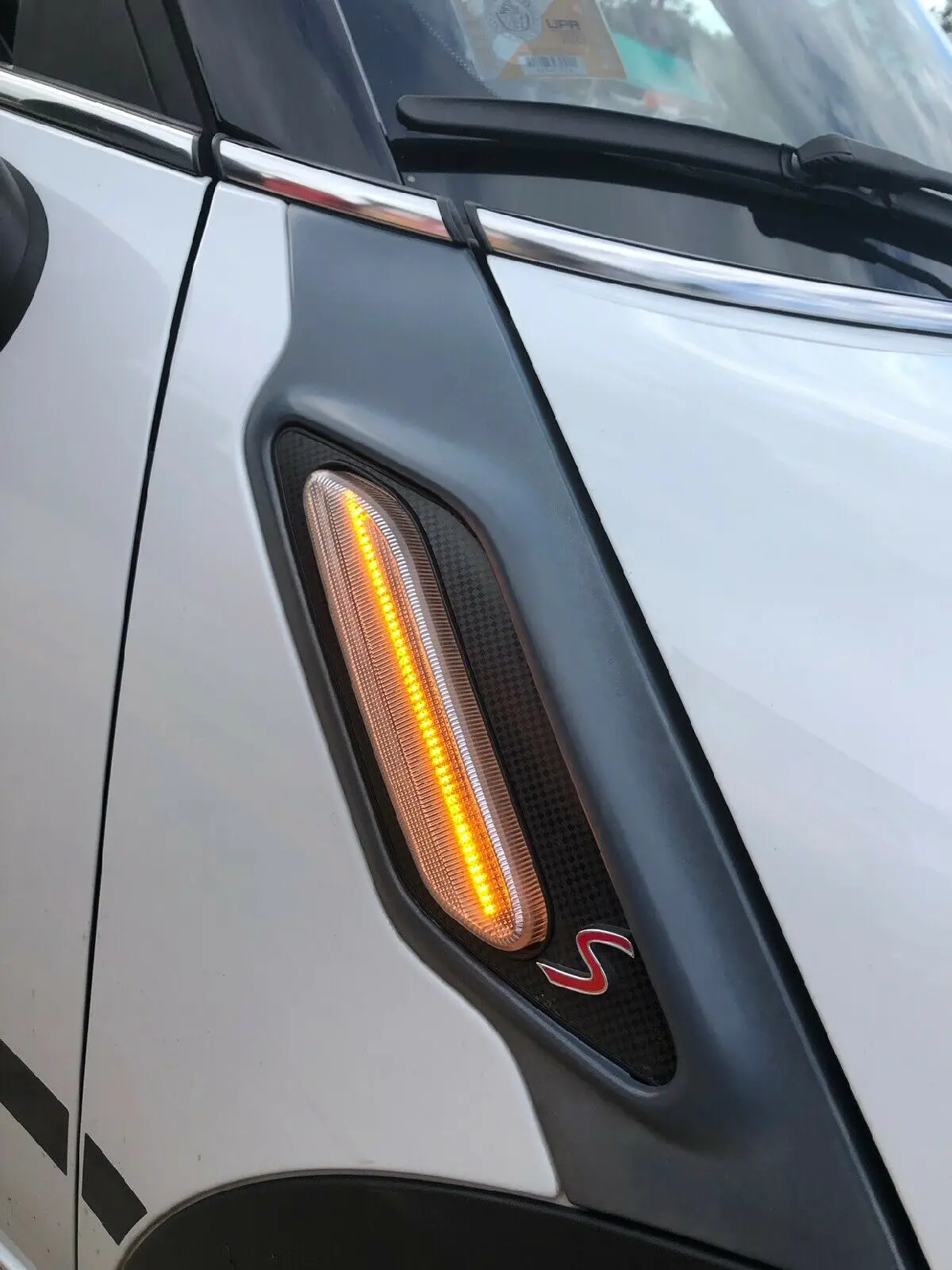 Sequential/dynamic Clear Led Side Indicator Repeaters Turn Signal Light ...