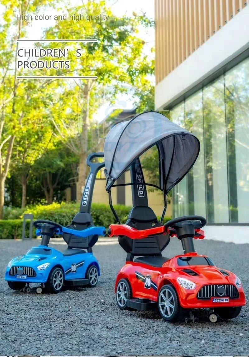 Kids Push Car Plastic Ride on Baby Toy Car Foot to Floor Baby Swing Car ...