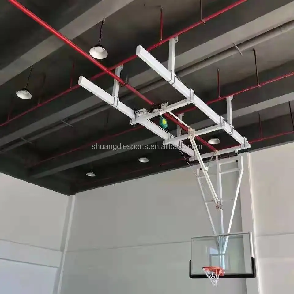 China Factory Ceiling Mount Suspended Basketball Hoop System