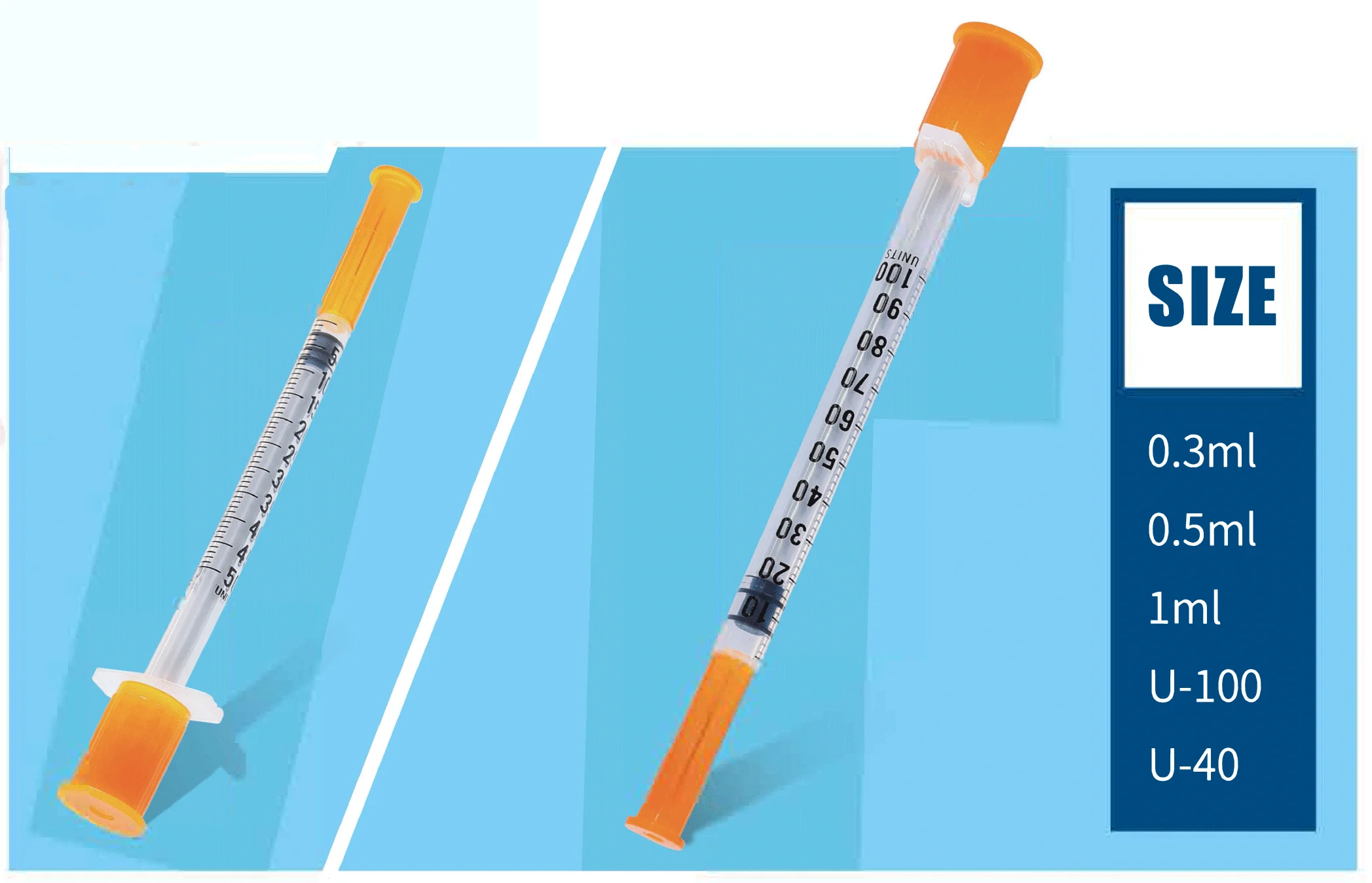 Manufacturer Sterile Syringe 0.5cc 1cc - Disposable Insulin Syringe