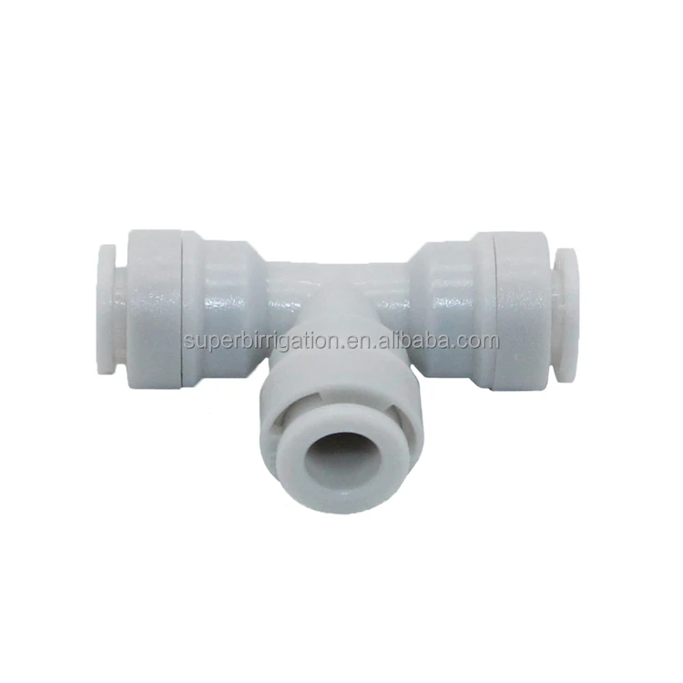 Plastic Tee Connector Mist Nozzle Pipe Tee Tube Connector Quick Connect ...