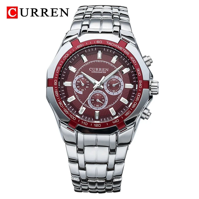CURREN 8084 2024 Men Luxury Brand Sport Mens Watches Full Steel Quartz ...