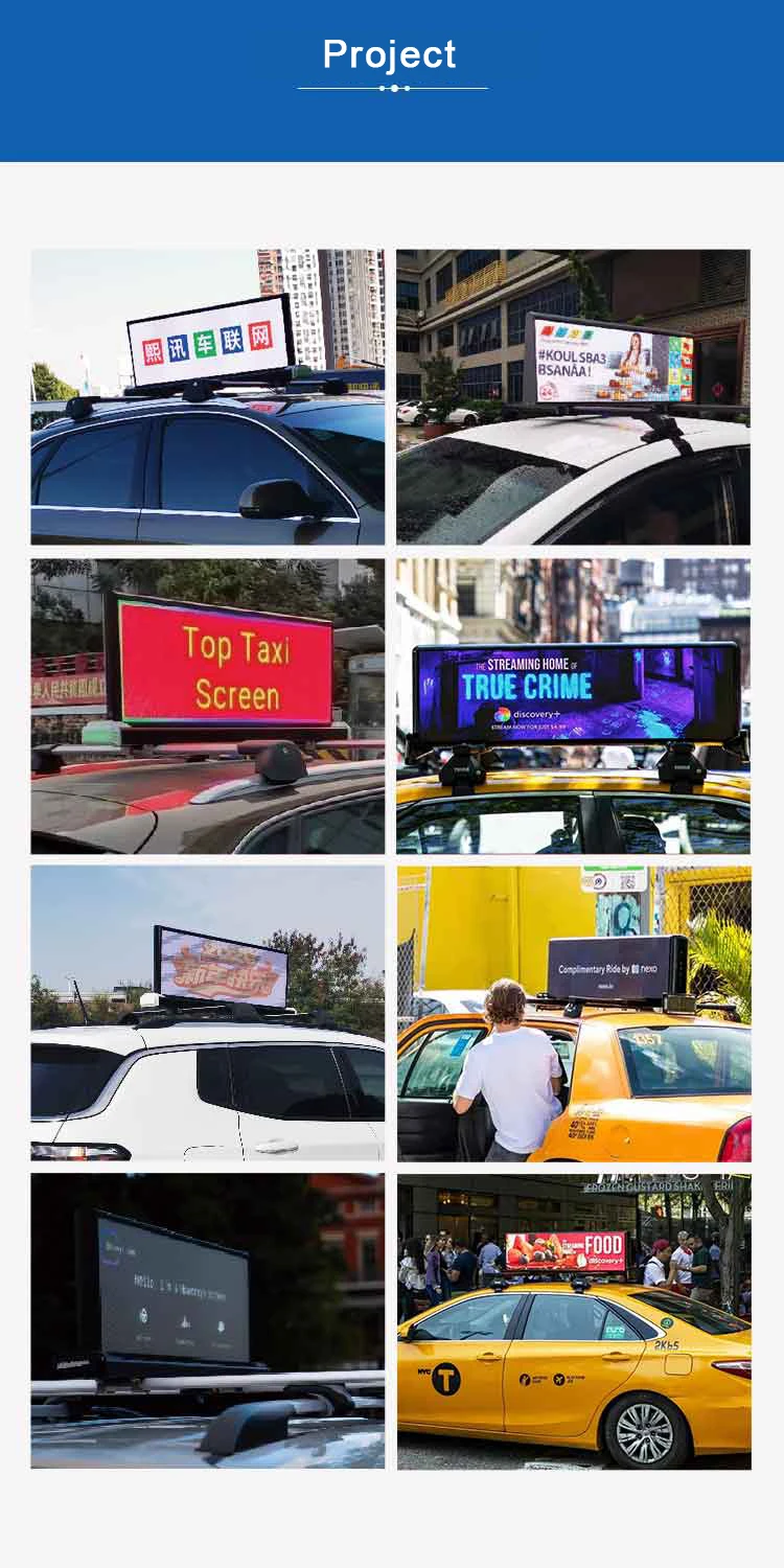 3g 4g Wireless Control Double Sides Taxi Top Led Display Car Roof Led ...
