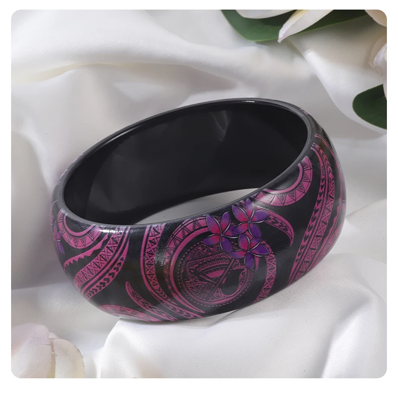 Cring CoCo Plumeria rubra Samoan Tribal Bracelet Charms Women Wholesale ...