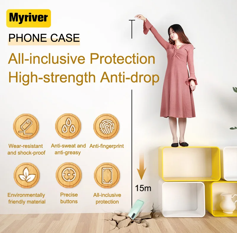 Simple Fall Prevention Terminator Style Phone Case Slim Air Cushion ...