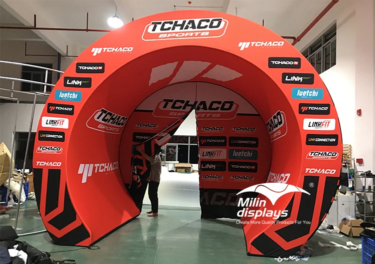 Custom Printed Winners Arch Podium - Portable Aluminum Display for ...