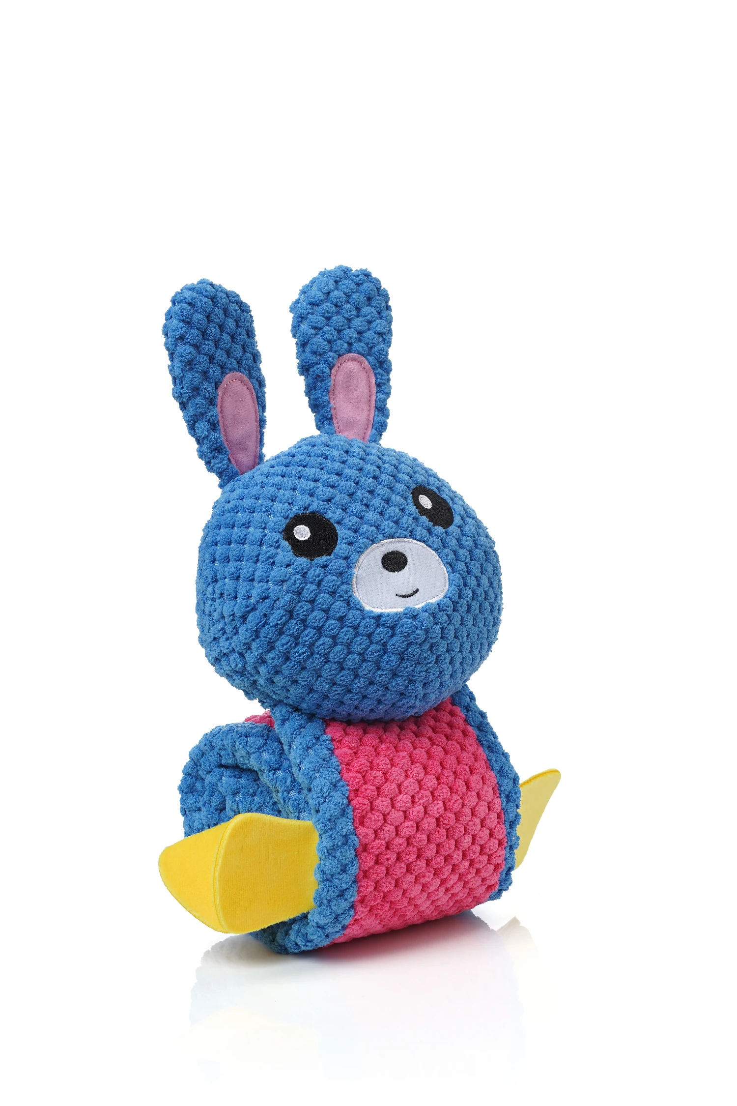 Interactive Tug Treat Dispenser Plush Dog Toys Durable Blue Rabbit ...