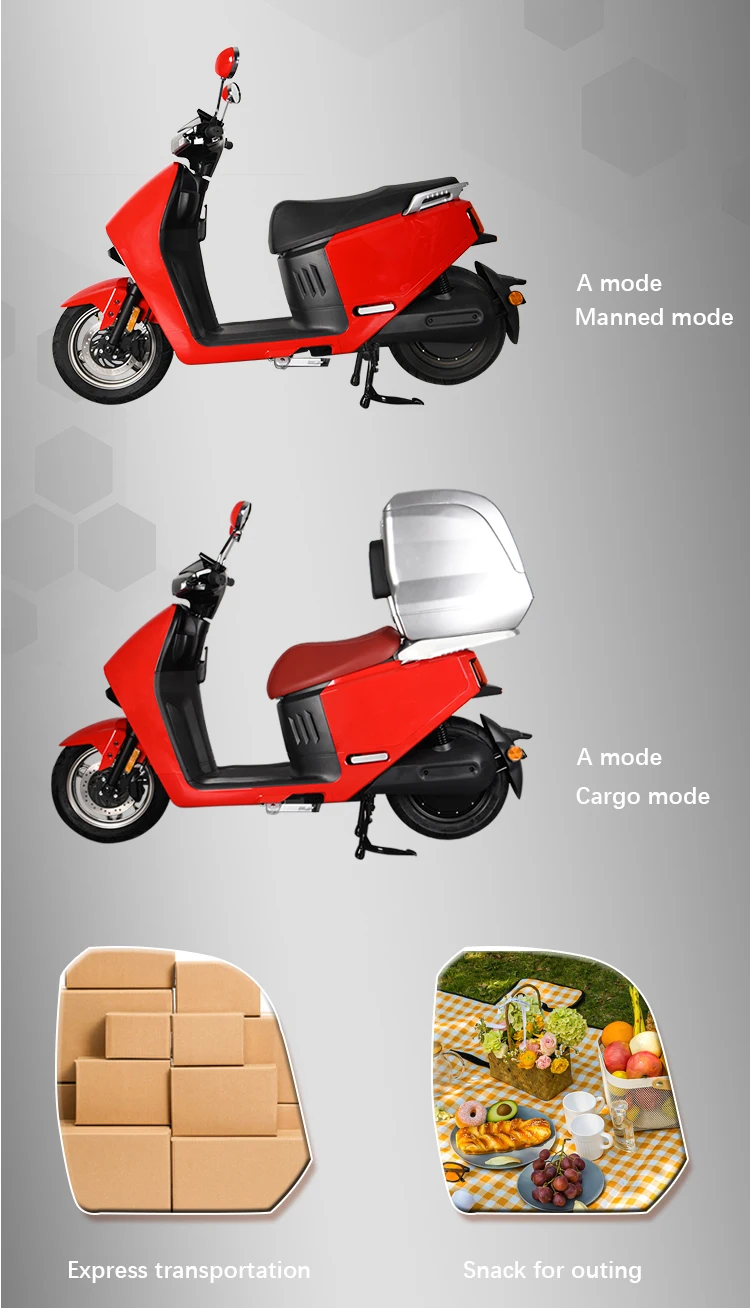 Yadea EEC Practical Mid-Size 72V 75AH 4000W Battery Scooter