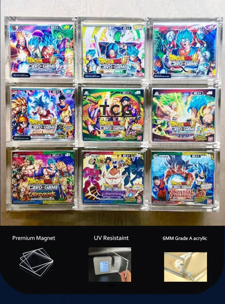 Tcg Hot Sales Acrylic Dragon Ball Super Z Lucite Booster Box Display ...