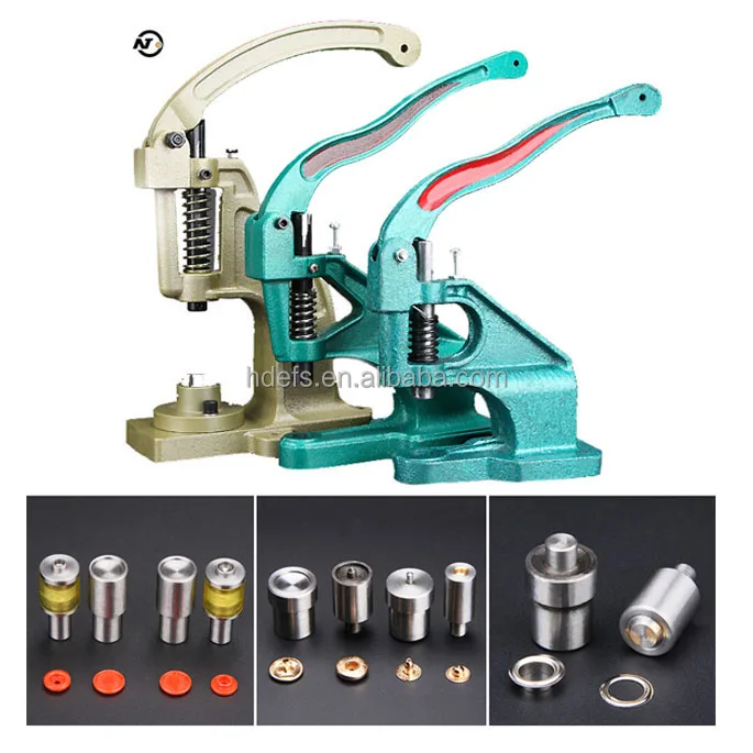 Manual Hand Press Punch Machine for Eyelets Rivets Snap Buttons ...