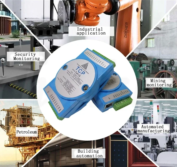 8 Channel K-type Thermocouple To Ethernet Rj45 Temperature Acquisition ...