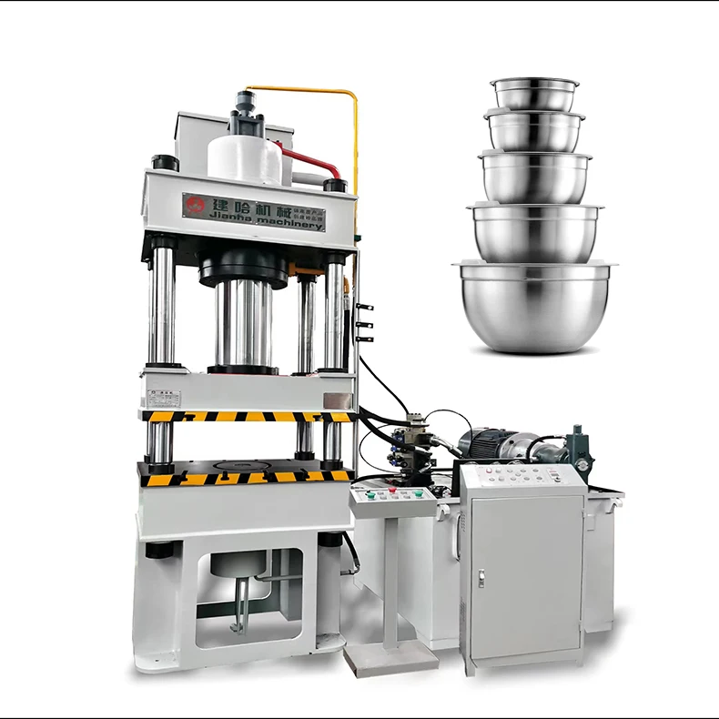 200 Tons Kitchen Metal Tableware Stretch Forming Four Column Hydraulic ...